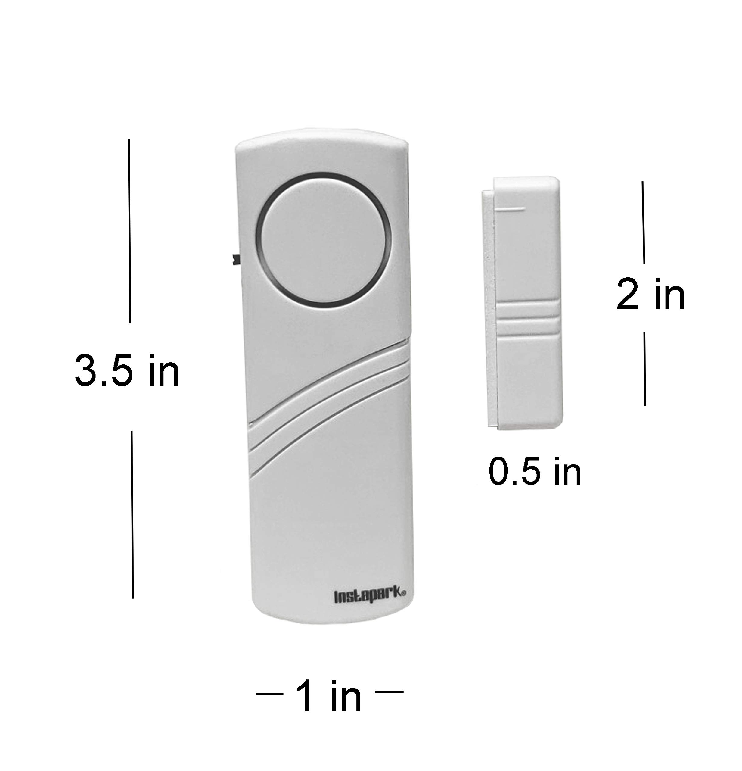 Instapark IN03C Home Security Window Door Magnetic Sensor Alarm, 4-Pack