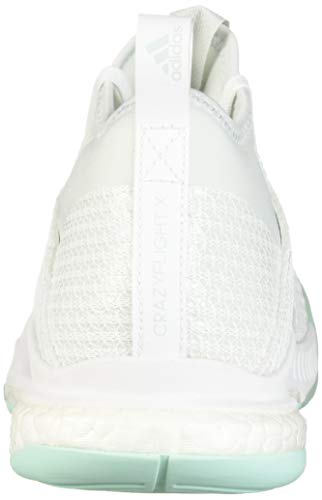 adidas Women's Crazyflight X 2 Mid Volleyball Shoe, White/Blue Tint/Clear Mint, 14 M US