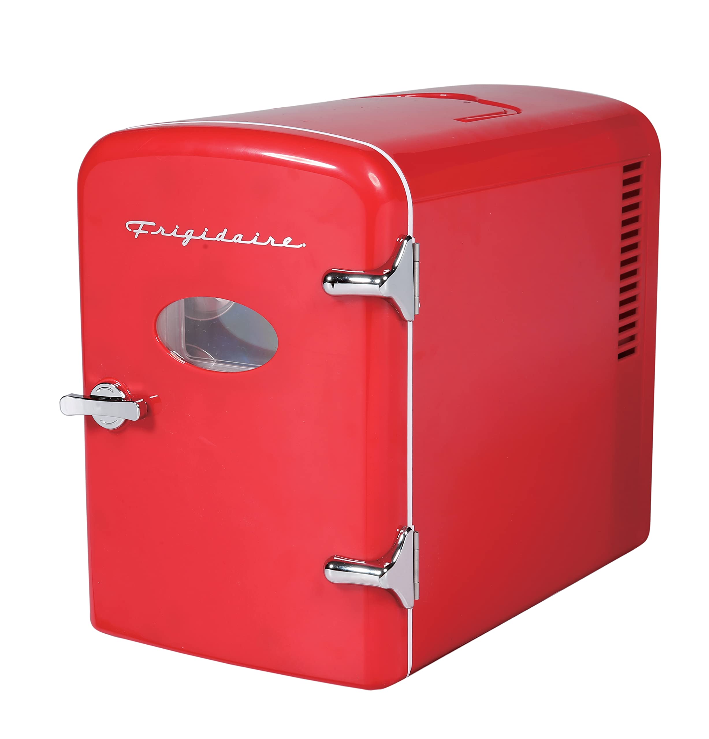 Frigidaire EFMIS175-RED Portable Mini Fridge-Retro Extra Large 9-Can Travel Compact Refrigerator, RED (Renewed)