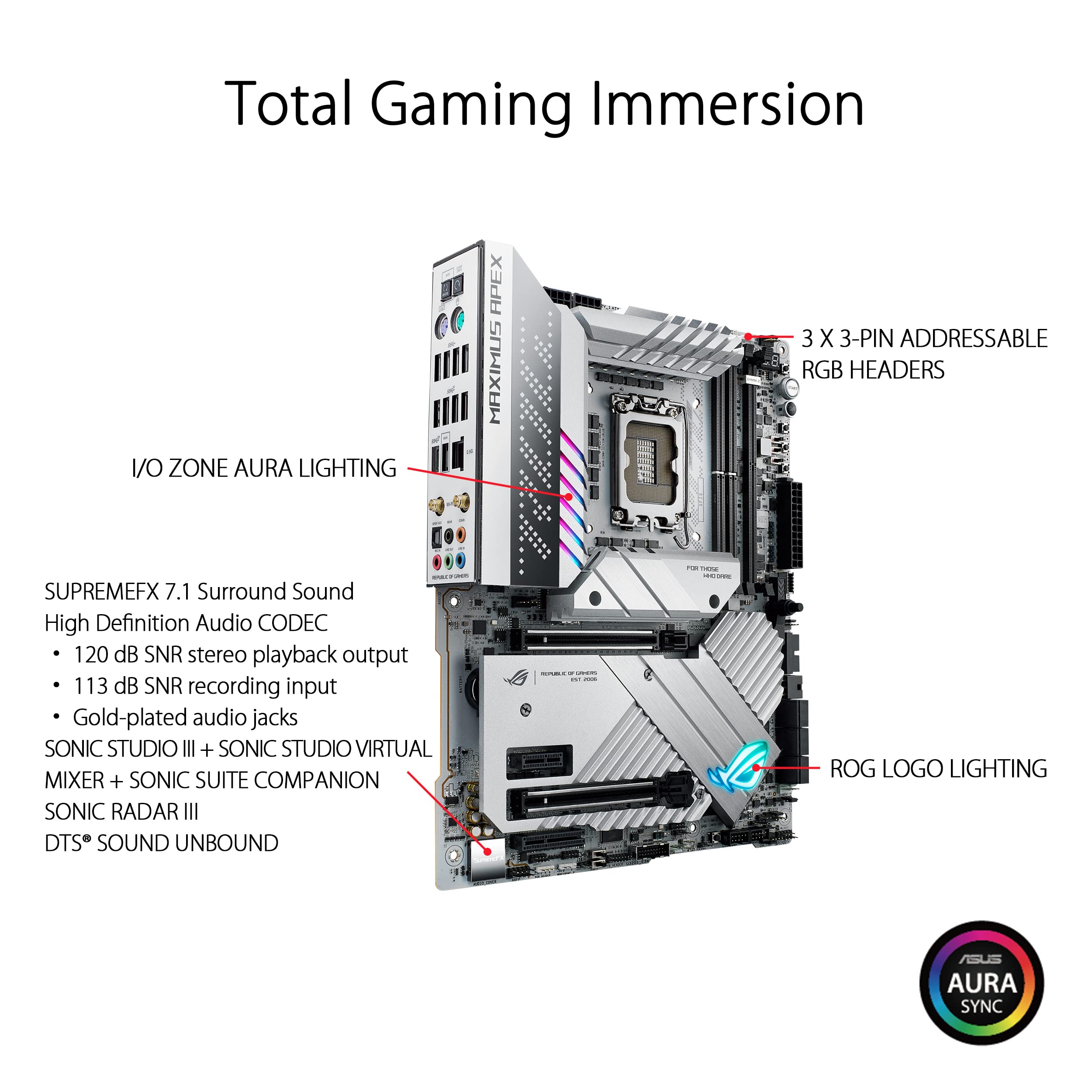 ASUS ROG Maximus Z790 Apex (WiFi 6E) LGA1700(Intel12th,13thGen) ATX gaming motherboard (PCIe5.0,DDR5,24power stages,DDR5,5x M.2,2xPCIe 5.0 M.2,USB 3.2 Gen2x2 front-panel connector with Quick Charge4+)