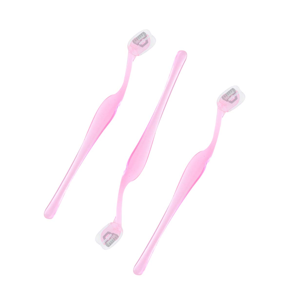 Frcolor 3pcs Eyebrow Razor Small Facial Hair Trimmer Eyebrown Shaper for Women (Random Color)