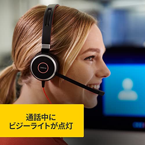 Jabra Evolve 40 Professional Wired Headset, Stereo, MS-Optimized β Telephone Headset for Greater Productivity, Superior Sound for Calls and Music, 3.5mm Jack/USB Connection, All-Day Comfort Design