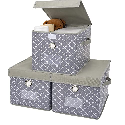 GRANNY SAYS Bundle of 3-Pack Storage Cubes for Closet & 3-Pack Storage Cubes for Organizing