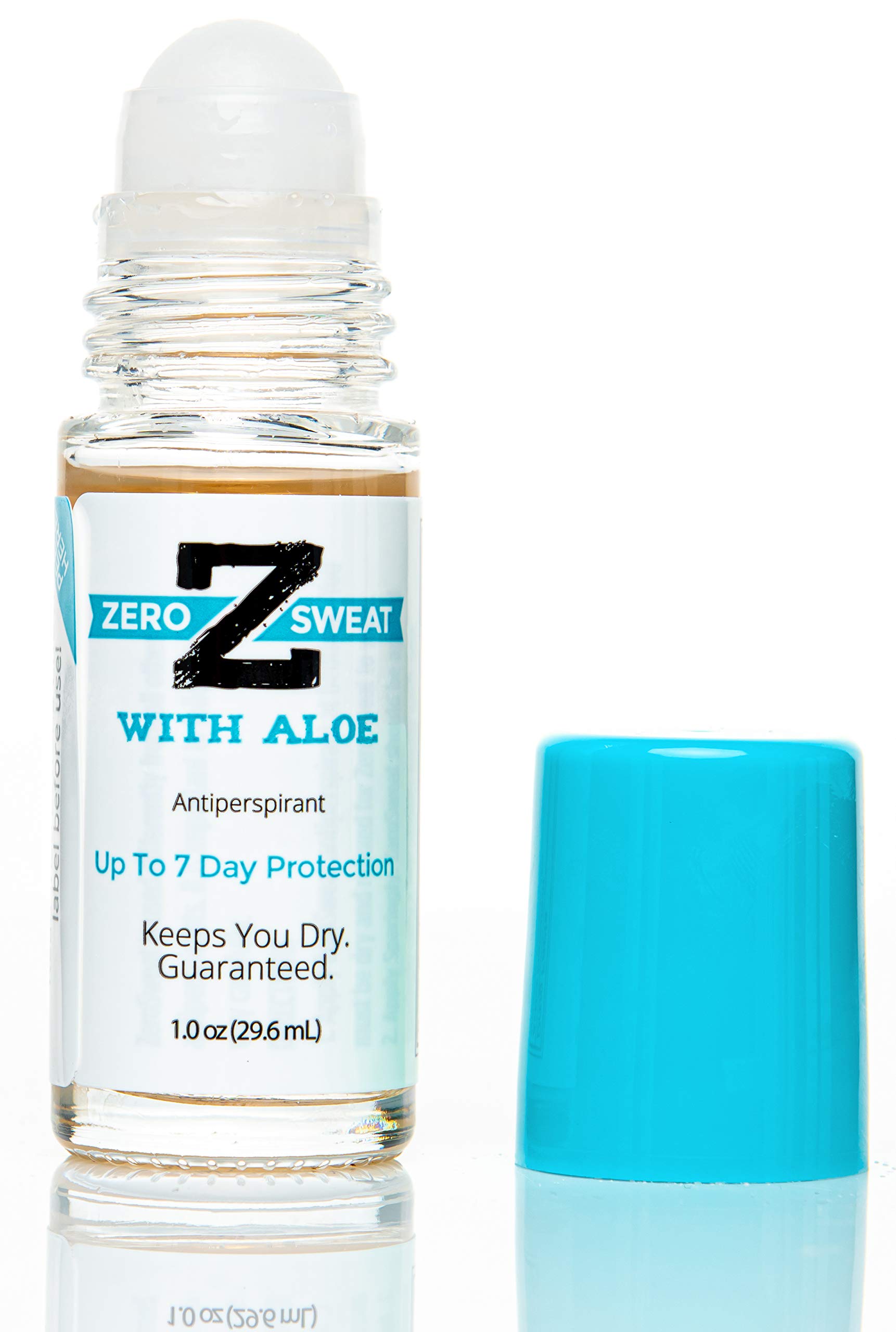 ZeroSweat Antiperspirant Deodorant with Aloe | Clinical Strength Hyperhidrosis Treatment - Reduces Armpit Sweat for Up To 7-days per Use - Protection from Excessive Sweating and Odor for Men and Women