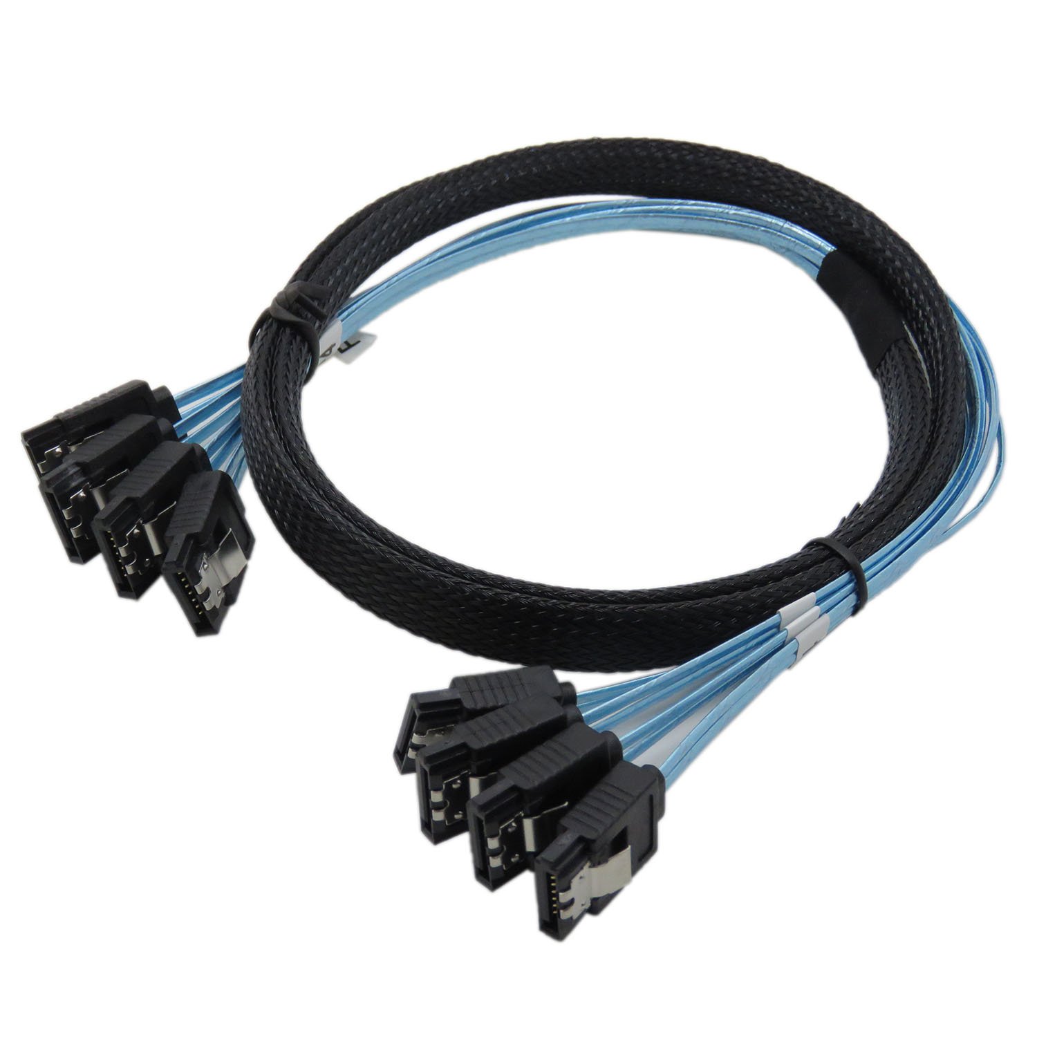 CableDeconn High Speed 6Gbps 4pcs/set Sata Cable Sas Cable for Server 1M (H0101)