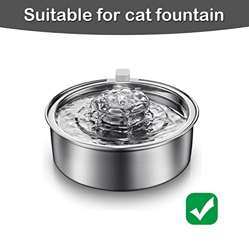 Cat Water Fountain Filter,Pet Water Fountain Filter Replacement Filter for Round 2.1l/67oz Stainless Steel Cat Fountain to Purify Water