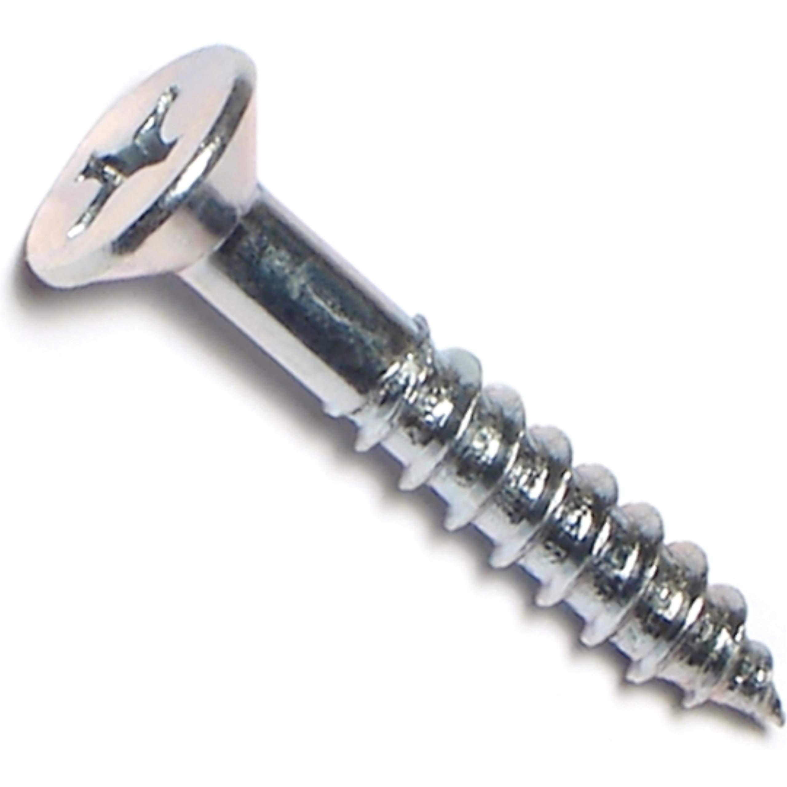 Hard-to-Find Fastener 1.5-Inch Phillips Head Flat Wood Screws, No. 14, 100-Piece, zinc