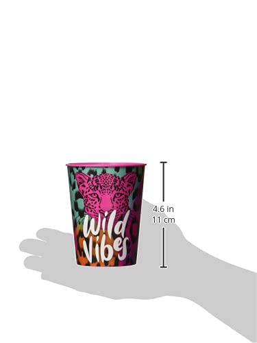 amscan Colorful Leopard Print Safari Favor Cup - 1 Pc. White,Colorful