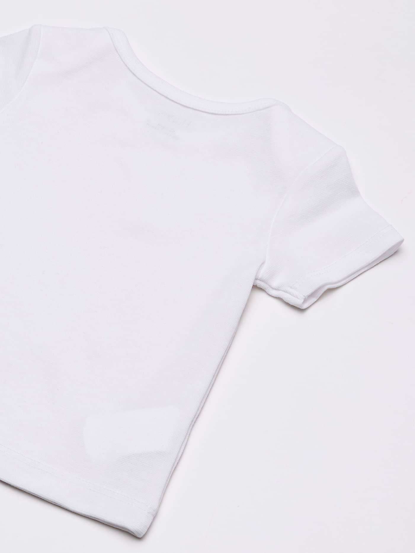 Hanes Baby T, Flexy Soft Stretch Shirt, Expandable Shoulder, 4-Pack, Diamond White, 18-24 Months