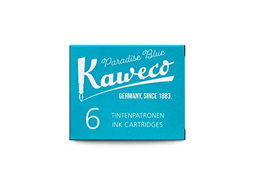 Kaweco Fountain Pen ink cartridge short turquoise - pack of 6