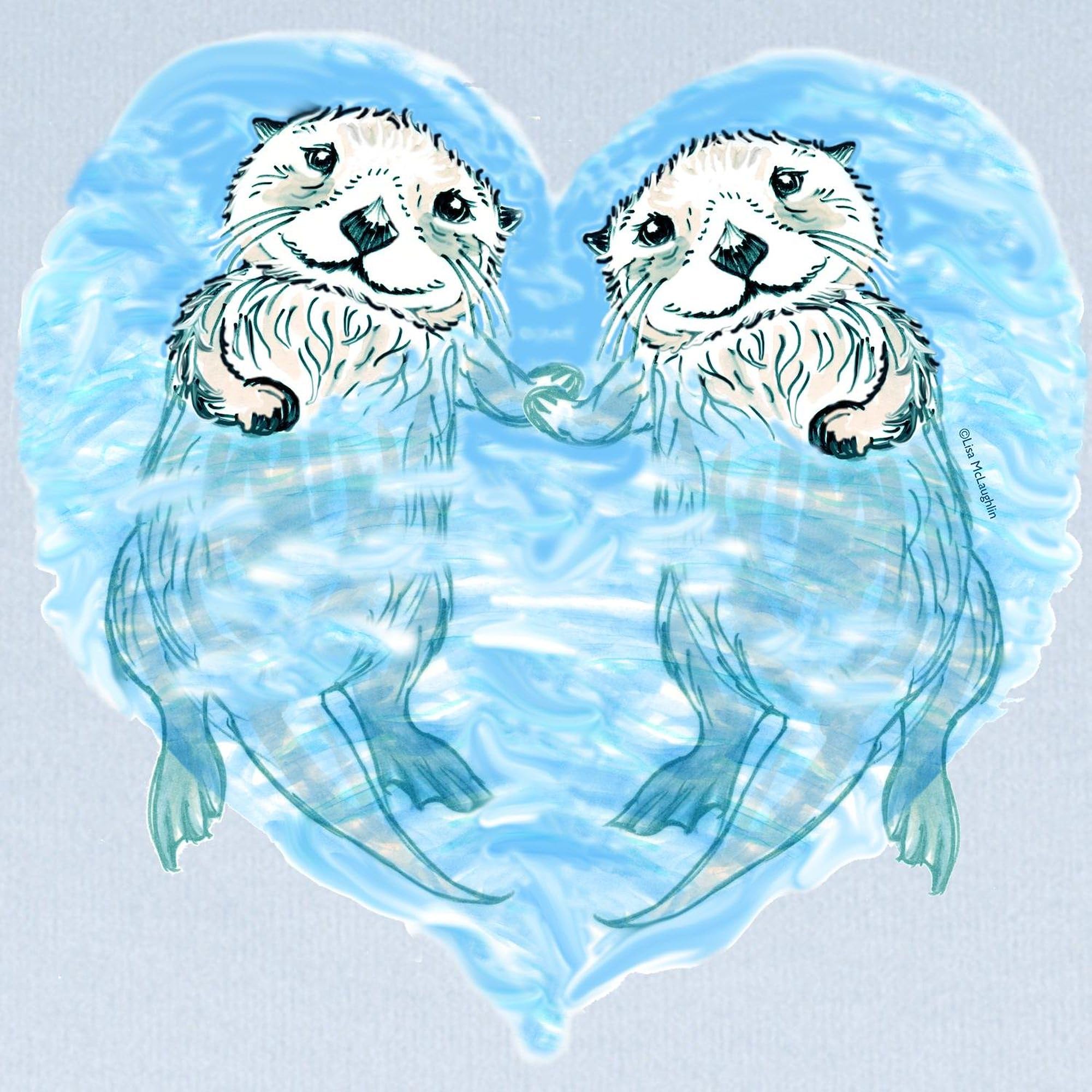 CafePress Sea Otters Holding Hands Baby Blanket, Super Soft Newborn Swaddle