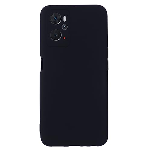 Case for Oppo K10, Liquid Silicone Protective Phone Case for Oppo K10 with Silicone Lanyard, Slim Thin Soft Shockproof Cover for Oppo K10 Silicone Case Black