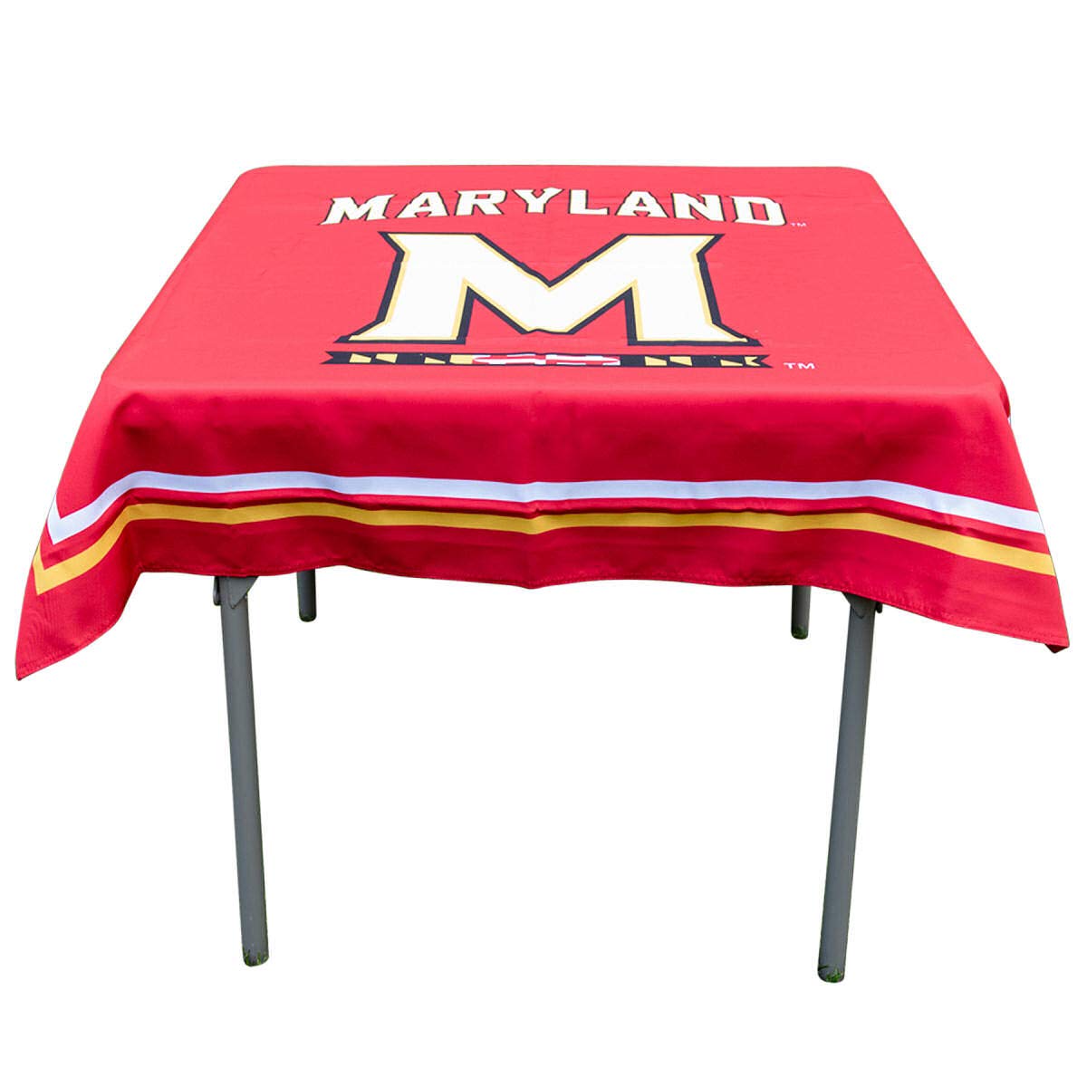 College Flags & Banners Co. Maryland Terrapins Logo Tablecloth or Table Overlay