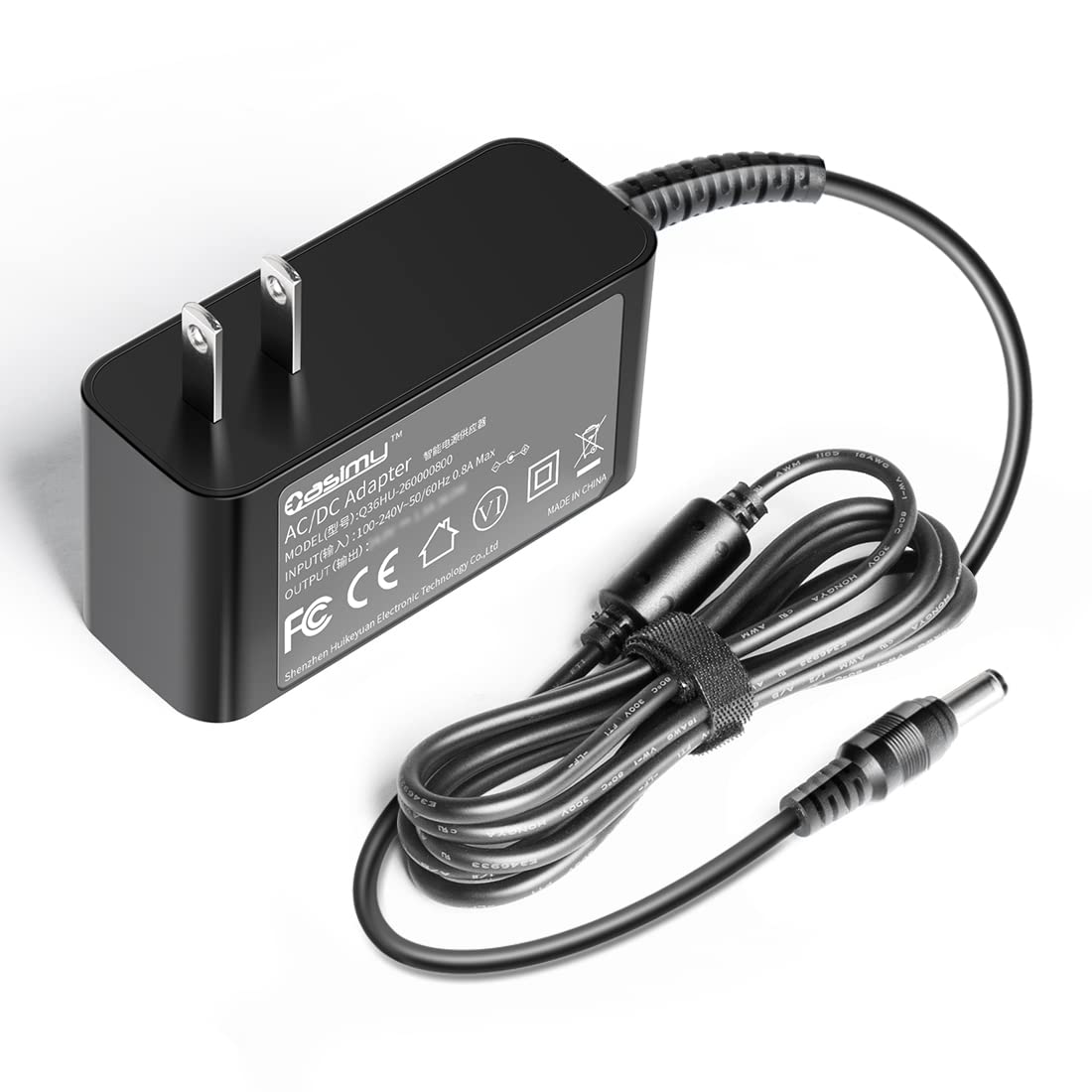 CASIMY 26V 400mA AC Adapter Charger Compatible with MOOSOO XL-618A M X6 XL-618 XL618A K17 Pro K17Pro VC01 M24 M8 S012A2600400U Cordless Vacuum Cleaner GeeMo G201 Ultra-Light Power Supply Cord Cables
