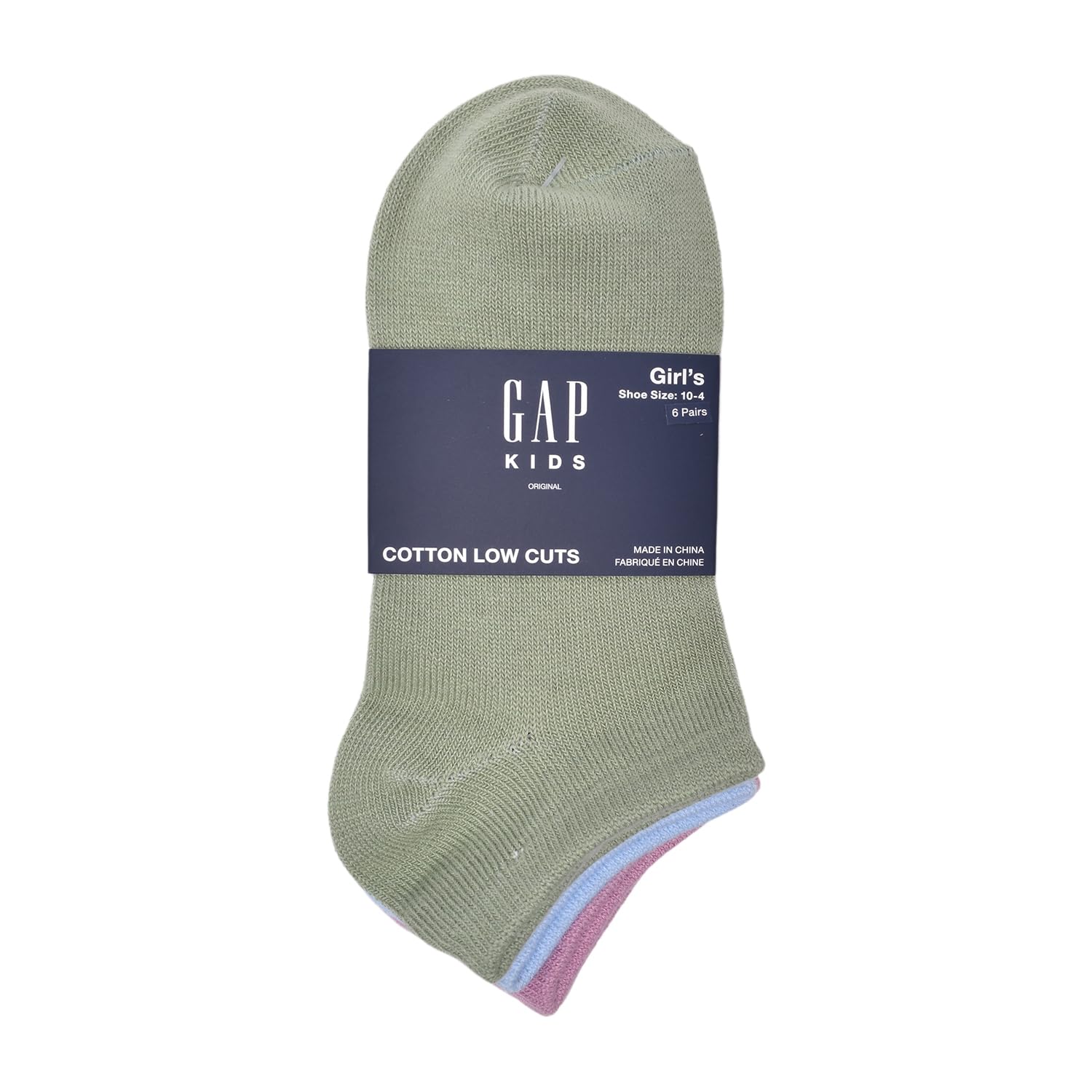 GAP Girls Low Cut Socks, Multi-Pack Kids Socks, Soft & Stretchy, Comfortable, Multi, Medium