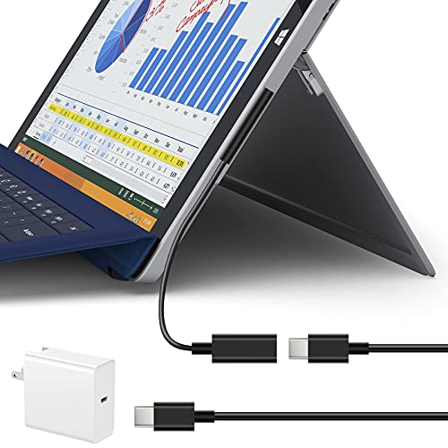 BOLS Type-c Female to Microsoft Surface Magnetic PD 45W 15V/3A Fast Charging Cable Compatible with Surface Pro 3/4/5/6 Surface GO Surface Book 1/2 Surface Laptop1/2
