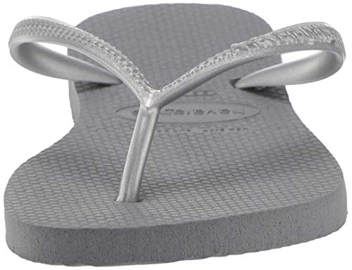 Havaianas Kid's Slim Flip Flop Sandal, Steel Grey, 3-4 M US Little Kid