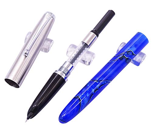 Jinhao Black Fountain Pen Fine Nib Writing Advanced Pen with Ink Refill Converter Signature Collection Set