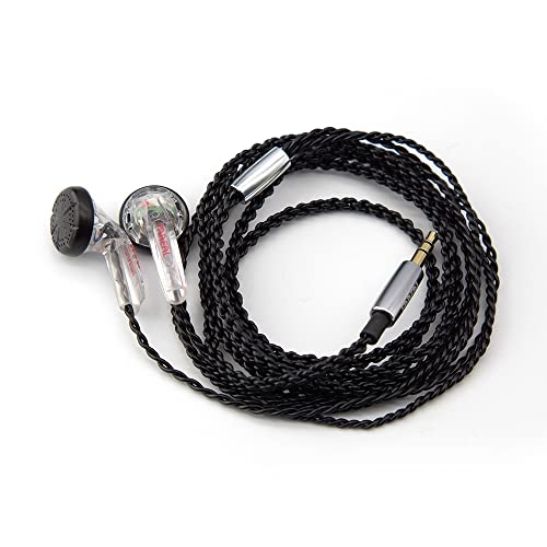 FAAEAL Snow-Lotus 1.0 in Ear Earphones with 15 Pairs Soft Foam Earbuds Eartips,64 Ohm Heavy Bass Flat Head Earbuds with Earphone Pads Replacement Foam for AirPods iPod iPhone Itouch Ipad Headsets