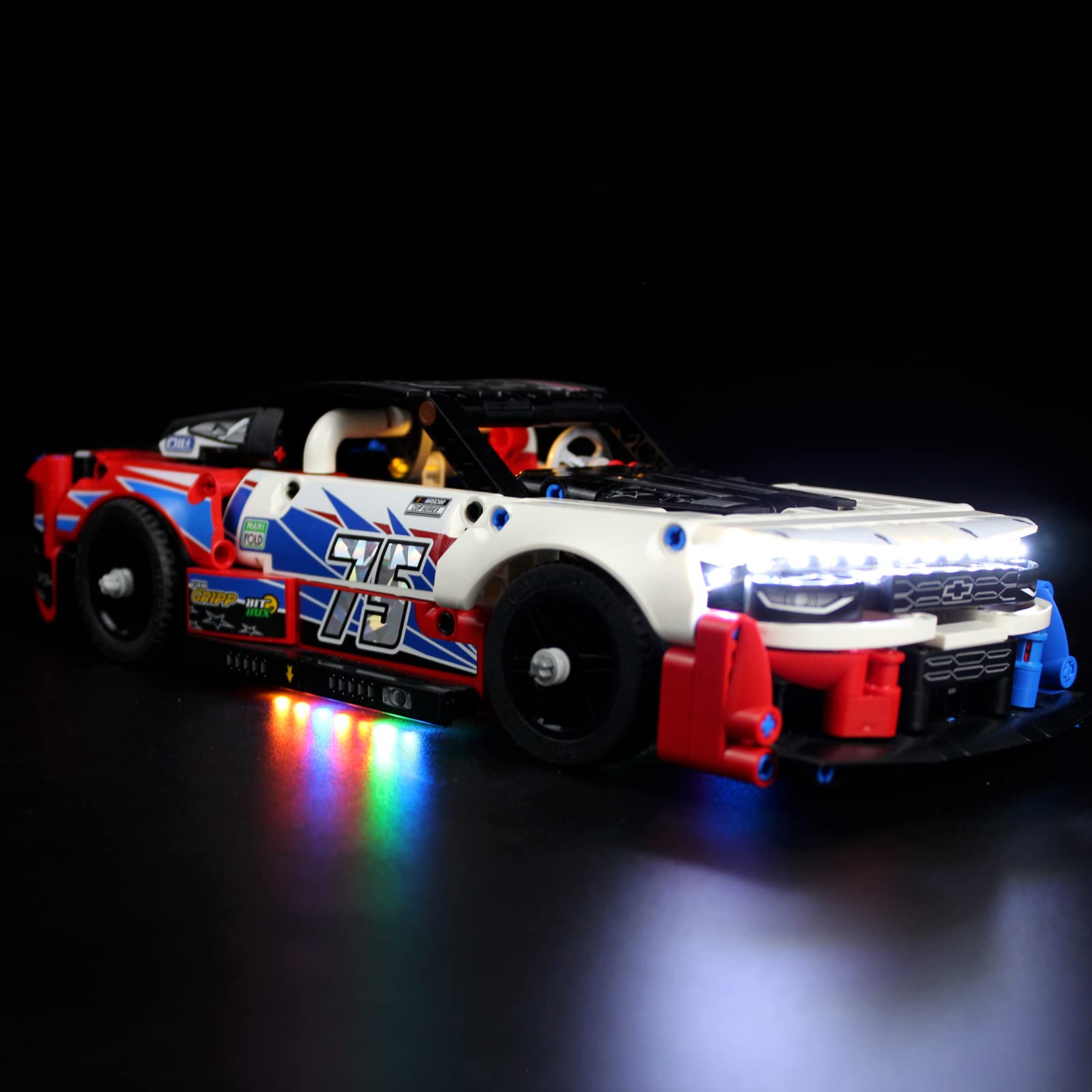 ANGFJ Led Lighting Kit for Lego Lego 42153 Technic NASCAR Next Gen Chevrolet Camaro ZL1 Model Car Light Sets (Not Include Lego Set)