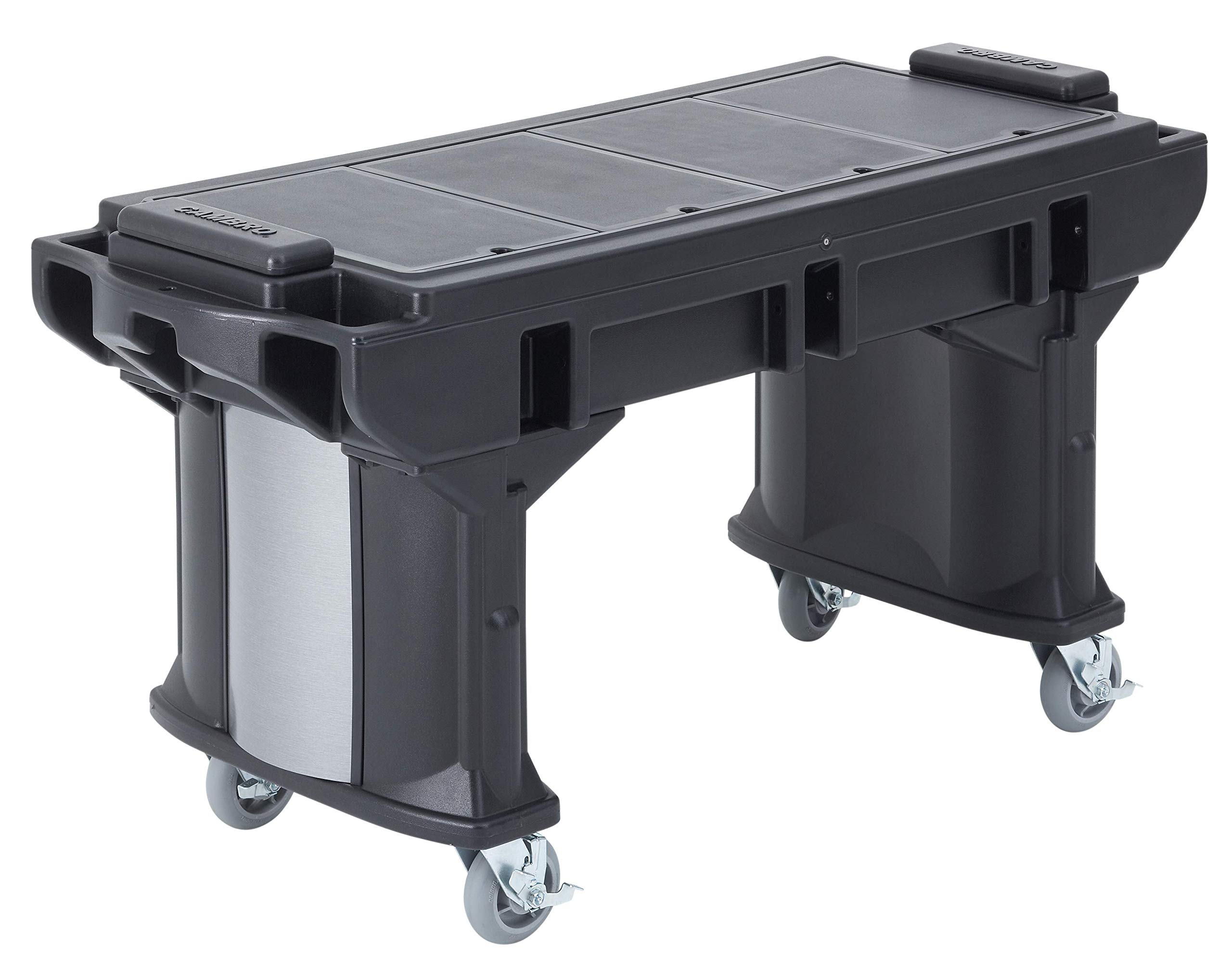 Cambro VBRT6110 6' Versa Work Table with Standard Casters Black Case of 1