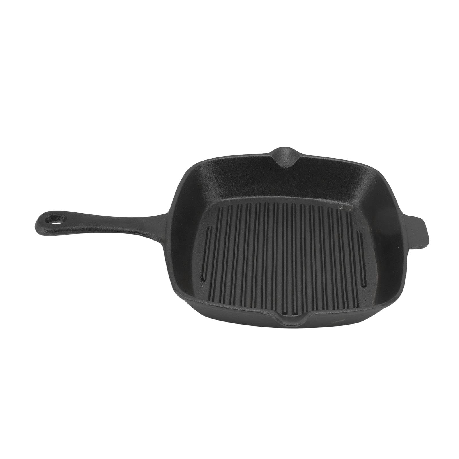 AURORAGRACE Cast Iron Large Capacity Grill Pan Skillets for Meat Fish Steak Vegetables Outdoor Fry Pan