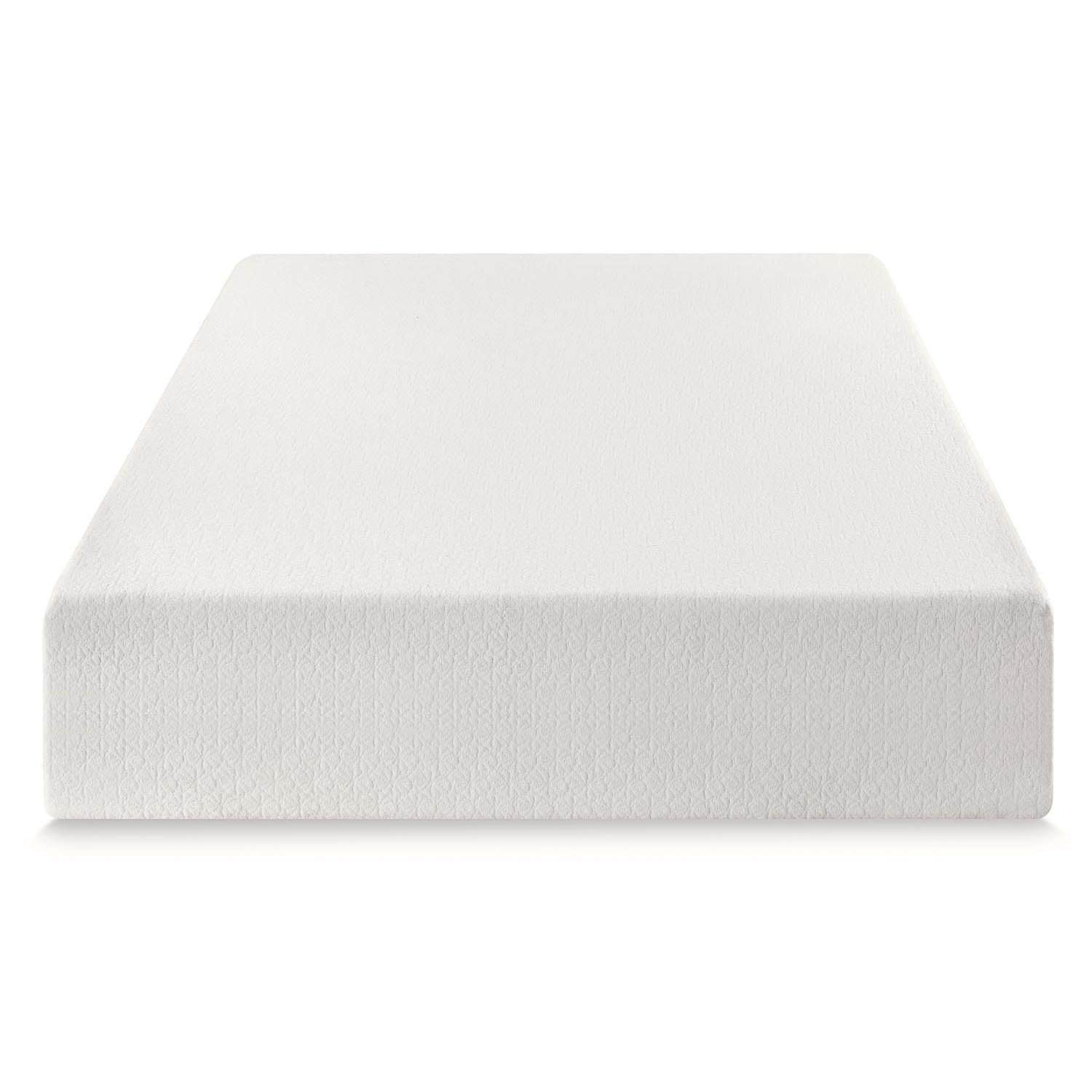 Best Price Mattress 14" Signature Green Tea Memory Foam Mattress, Cal King, White