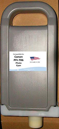 Non-OEM Compatible Canon PFI-706PC Cartridge - Photo Cyan