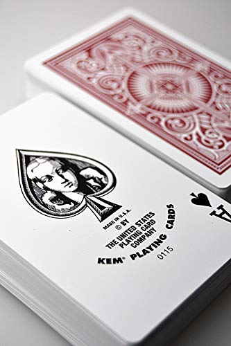 Kem Playing Cards Arrow Red and Blue, Bridge Size- Standard Index Playing Cards (Pack of 2) - 1007086