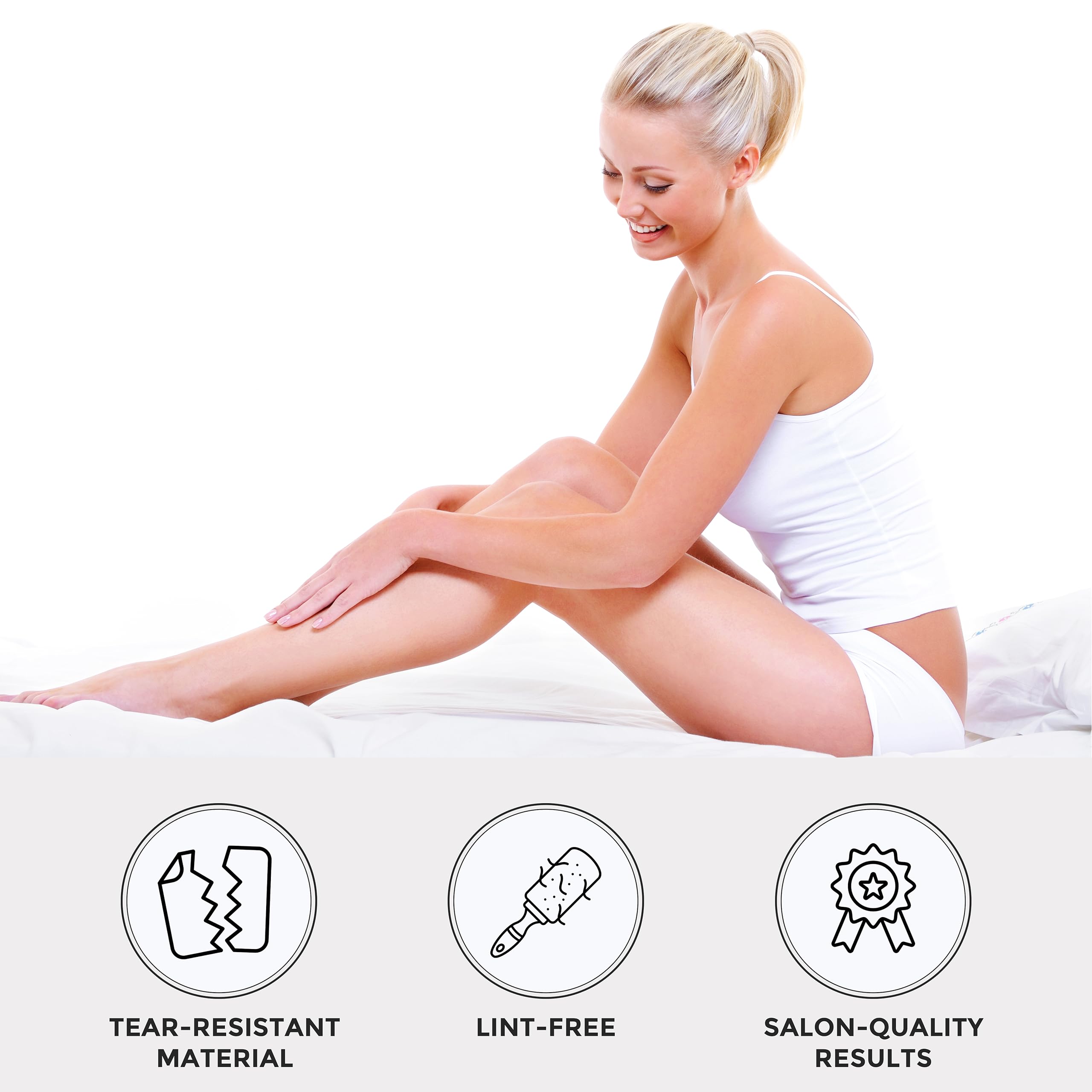 ForPro Non-Woven Epilating Roll for Body and Facial Hair Removal, Tear-Resistant, Lint-Free, 3β x 55 Yards, White
