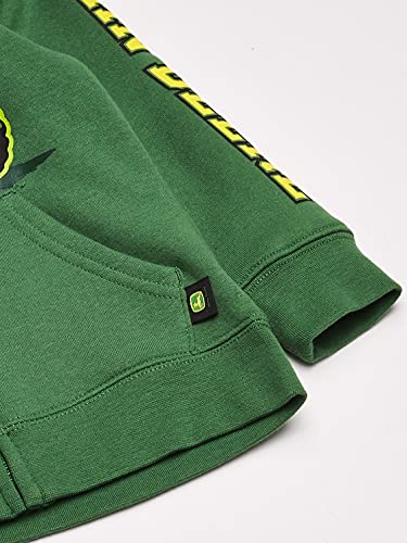 John Deere baby boys Fleece Zip Hoody Hooded Sweatshirt, Green, 4T US