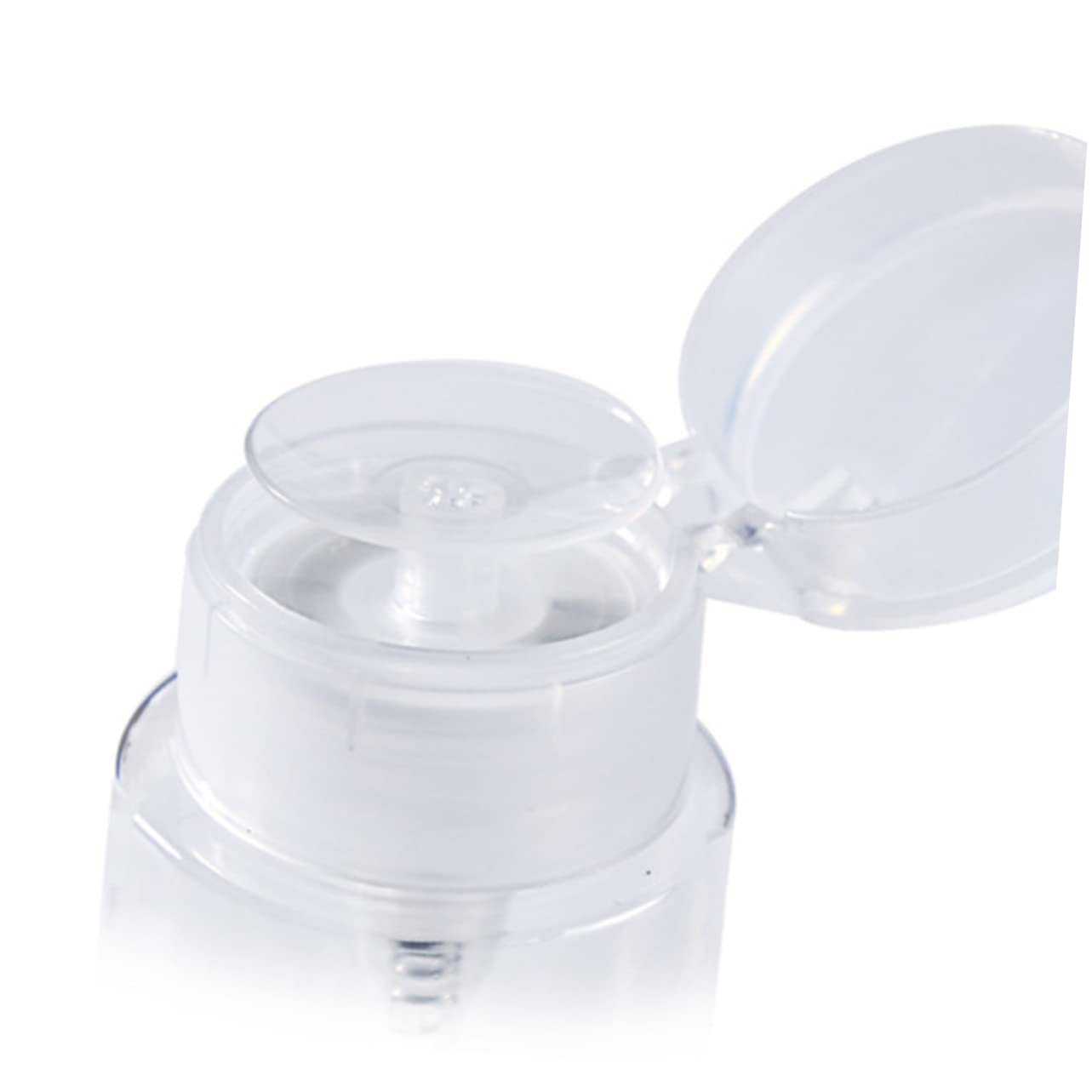 Beavorty 4Pcs cosmetic storage bottle clear pump dispense Nail Polish Bottles Empty Bottle portable cosmetic bottle liquid containers Dispensing Bottles Toiletries travel