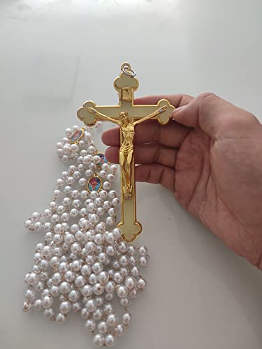 Catholic Wedding Lasso Rosary with Jesus Christ and Virgen Wedding Lasso Catholic Set Lasso for Wedding Ceremony Lazos para bodas de iglesia para novios Lazo para Boda