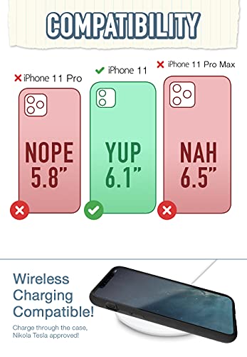 Smartish iPhone 11 Wallet Case - Wallet Slayer Vol. 1 [Slim + Protective] Credit Card Holder (Silk) - Black Tie Affair