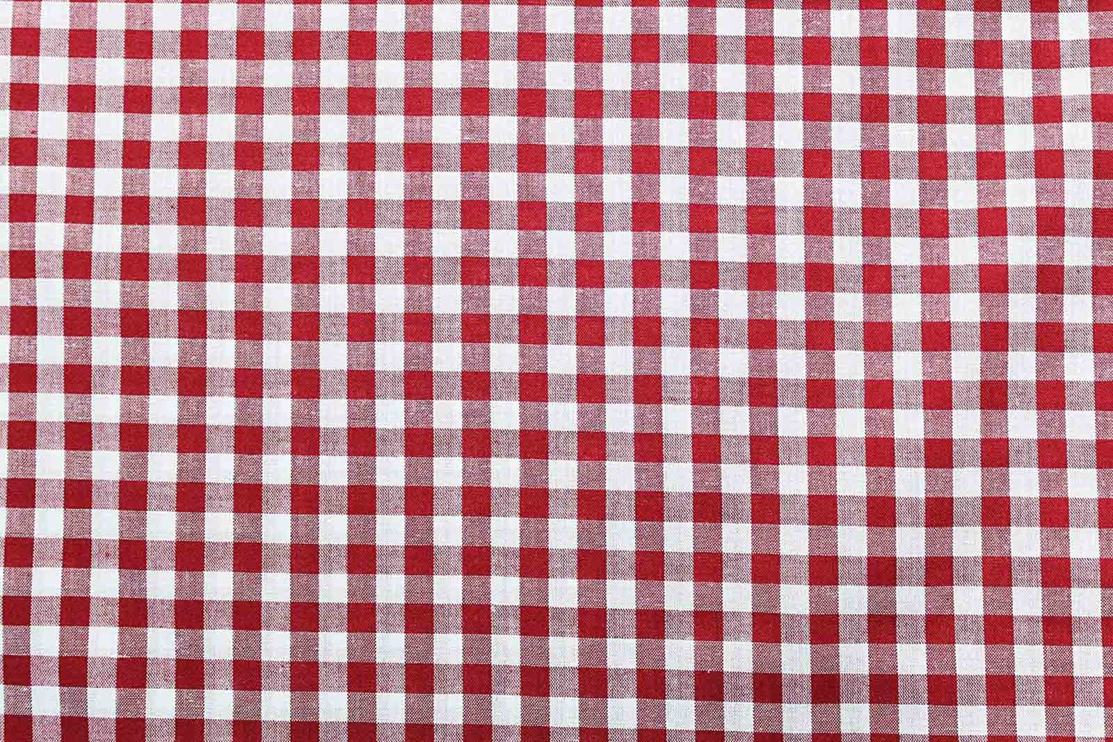 Richlin Fabrics 3 Yard Pack 60" Poly/Cotton Gingham 1/4", Red/White