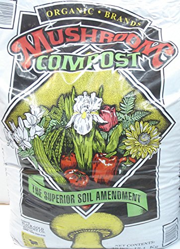 Black Kow Organic Brands Mushroom Growing Mix Compost Plant Fertilizer Soil Supplements for Vegetables, Flower Garden, Shrub, and Trees, 40 Pounds