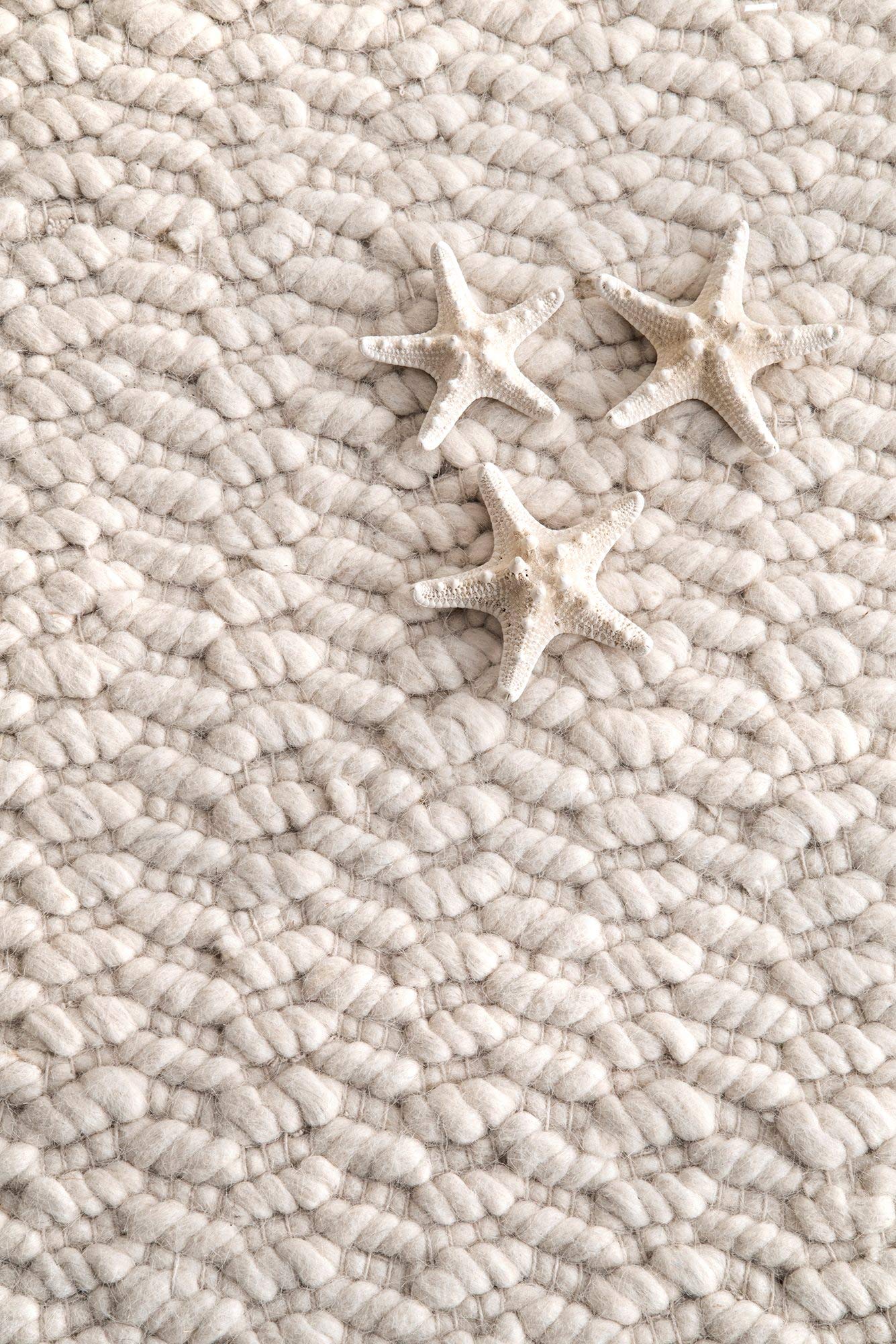nuLOOM Glendora Hand Woven Chevron Area Rug, 8' 6" x 11' 6", Ivory