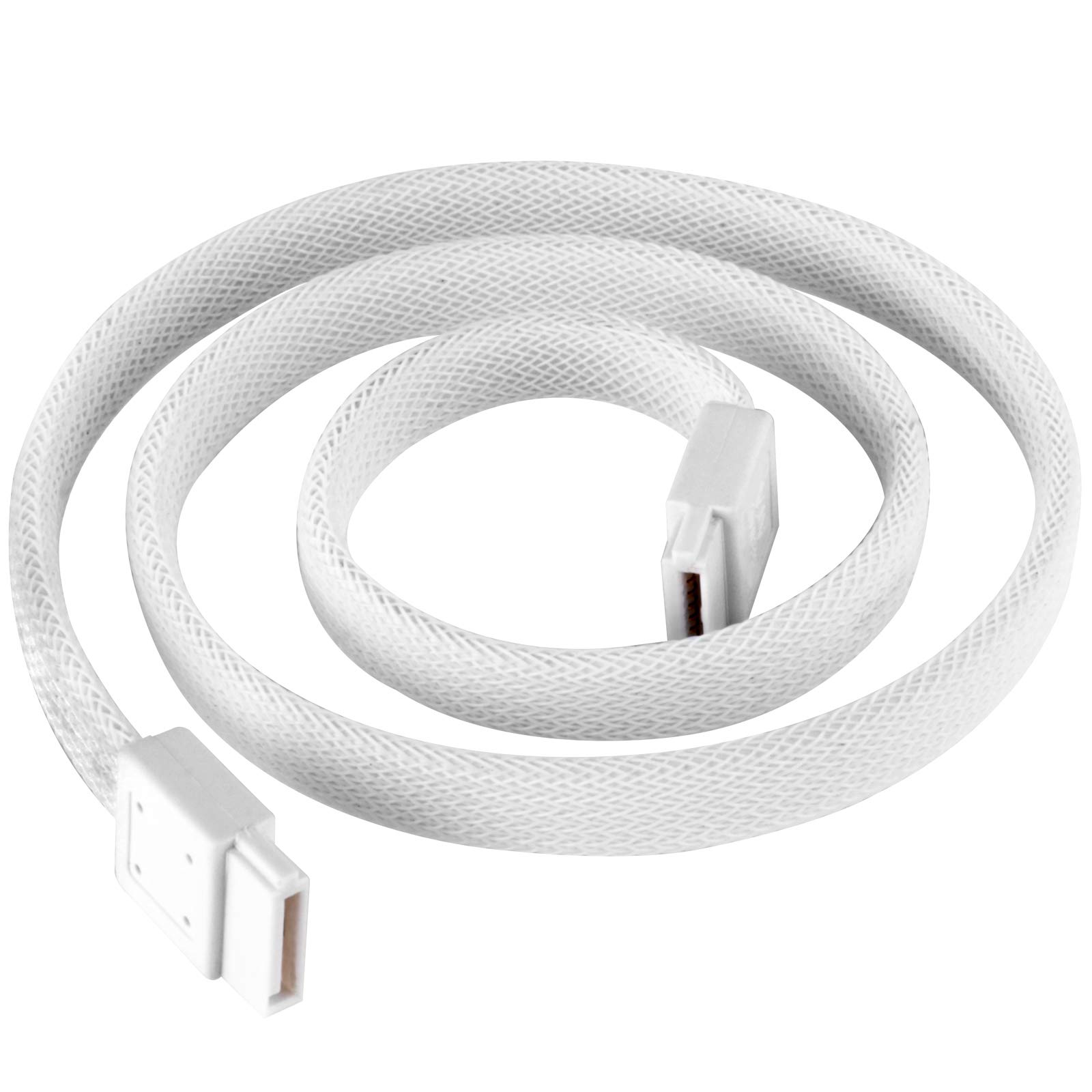 Silverstone SATA III SSD/HDD Cable with Locking Mechanism in White CP07W-USA
