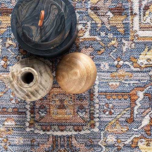 nuLOOM Harriet Vintage Medallion Fringe Area Rug, 3' x 5', Rust