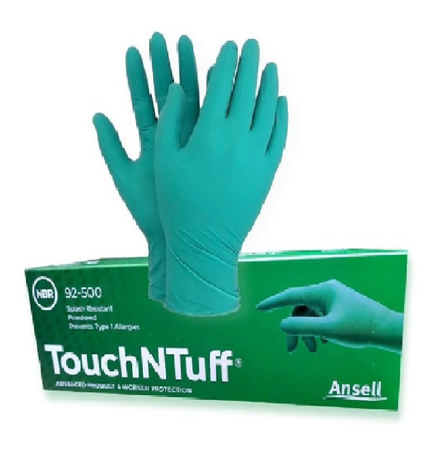 Generic Nitrile Gloves Disposable Latex Free Chemical Resistant Gloves, Teal, Large
