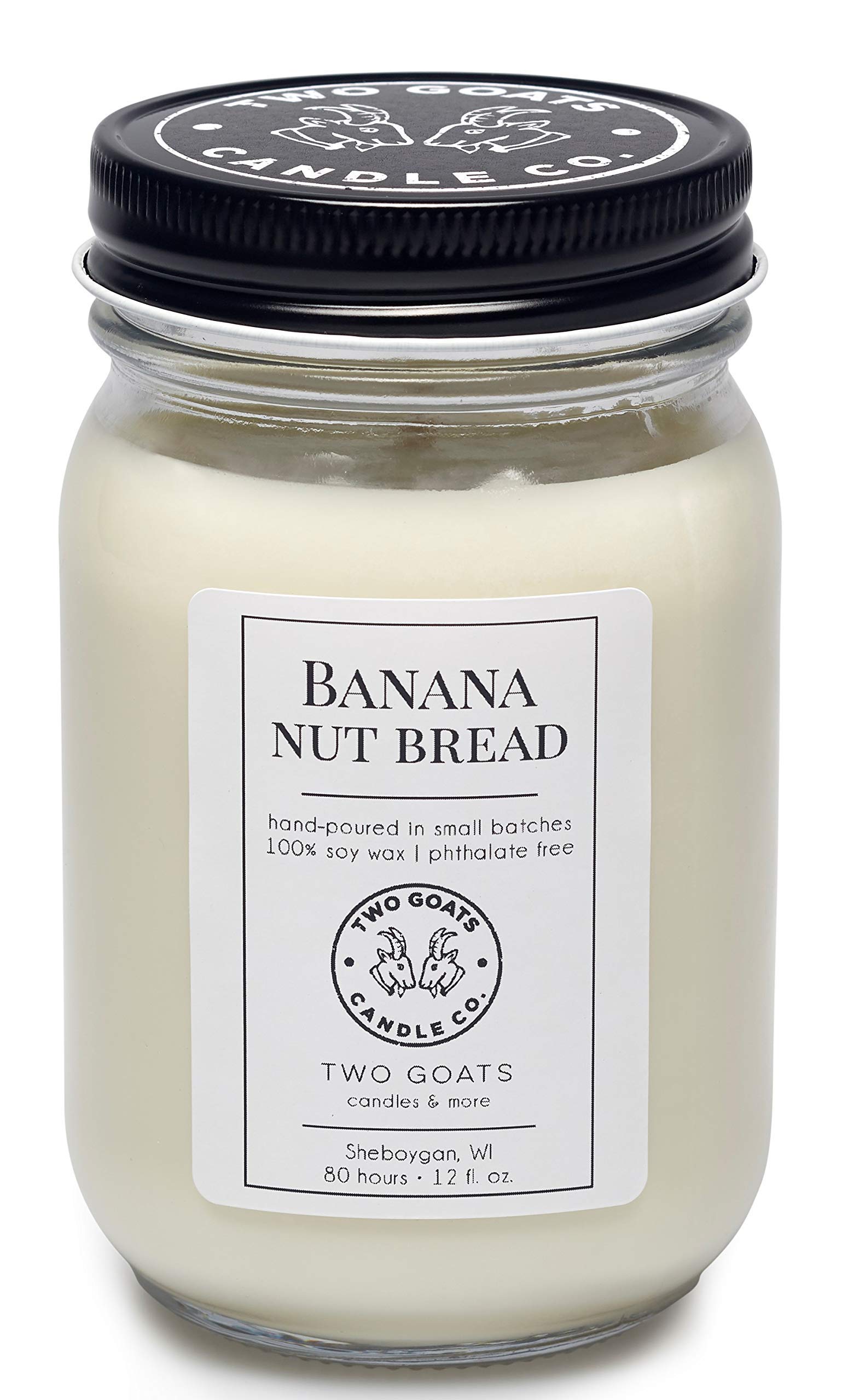 Banana Nut Bread Scented Soy Candle | Hand Poured in the USA | 12 oz.