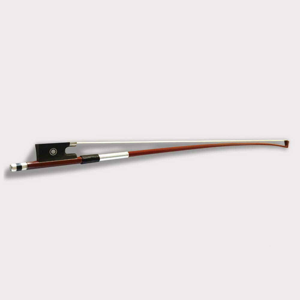 AMZZ Professional Full Size 4/4 Violin Bow Well Balanced Round Brazil Wood Stick Horsehair (4 4 Violin Bow)