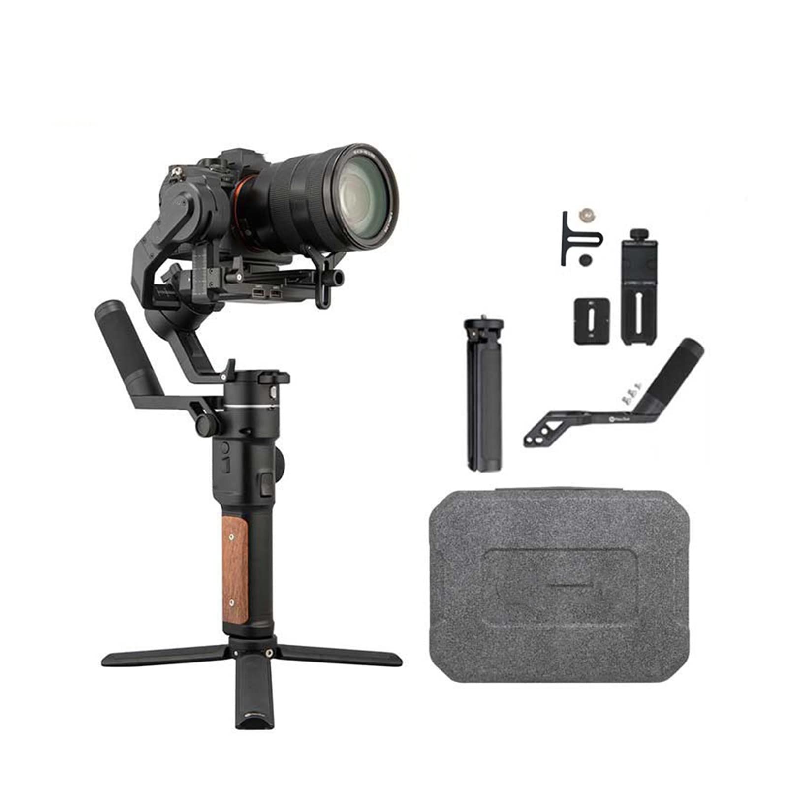 Action Camera Stabilizer Gimbal Kit DSLR Camera Stabilizer Handheld Gimbal with Tripod Foldable Design for Outdoor Video Recording
