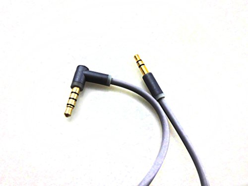 OFC Replacement Inline Remote and Mic Extension Audio Cable Cord for Monster Beats by Dr Dre Solo Solo HD Studio Wireless Pro Detox Mixr Executive Pill Headphones (Grey)