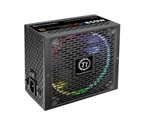 Thermaltake Toughpower Grand RGB 850W 80+ Gold Smart Zero 256-Color RGB Fan Fully Modular Power Supply 10 Yr Warranty PS-TPG-0850FPCGUS-R
