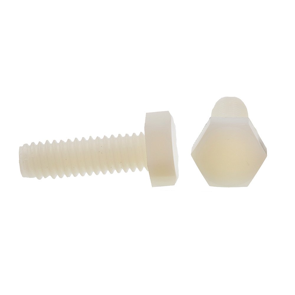 Prime-Line 9097638 Hex Head Cap Screws, 5/16 in-18 X 1 in, Nylon (10 Pack)