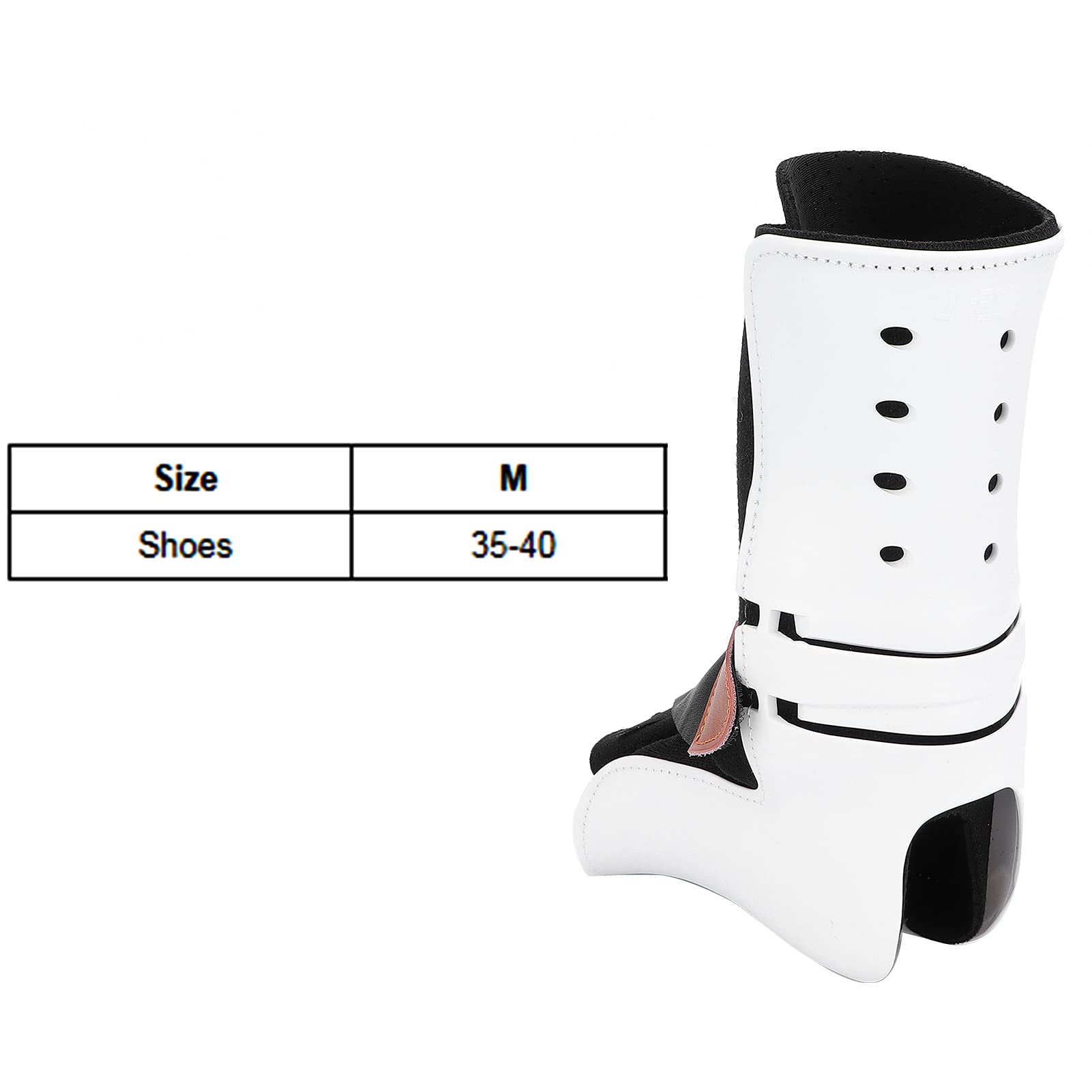 Adjustable Ankle Stabilizer, Strong Ankle Brace Sports Protection Breathable Practical Adjustable Fastener with 1pcs for Ankle Injuries for Sports(Right foot, M)