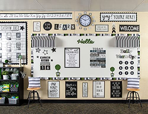 Black Wood Better Than Paper Bulletin Board Roll & Modern Farmhouse Wall Décor Bulletin Board