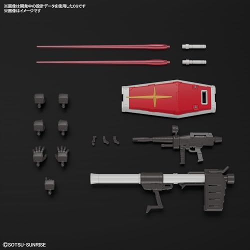 Bandai Hobby - Mobile Suit Gundam - RX-78-2 Gundam ver. 2.0, Bandai Spirits RG 1/144 Model Kit