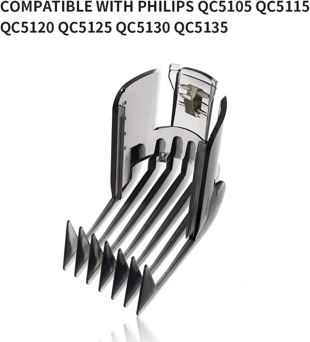 WuYan WuYan Replacement Hair Clipper Comb Compatible for Philips QC5105 QC5115 QC5120 QC5125 QC5130 QC5135